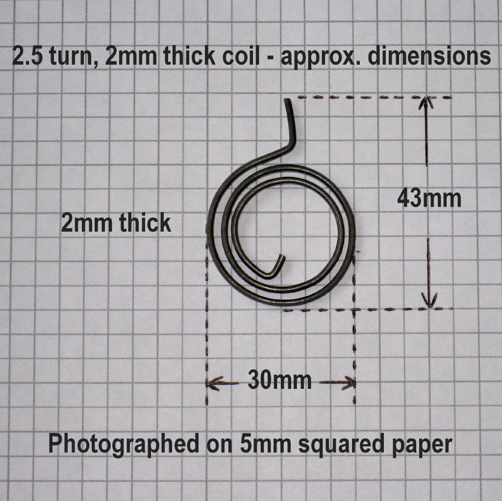 30mm Door Handle Springs without hook, 2mm Thick – Northern DIY Ltd